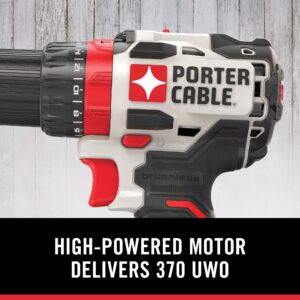 PORTER-CABLE 20V MAX* Cordless Drill / Driver Kit, 1/2-Inch (PCCK607LB)