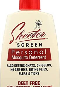 Skeeter Screen 90200 Mosquito Deterrent Spray, 4 oz, Red