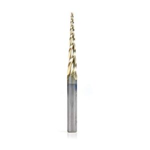 amana tool - 46281 cnc 2d & 3d carving 3.6 deg tapered angle ball tip 1/16 dia x 1/32 ra