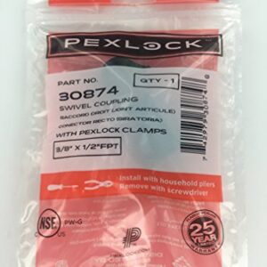 FLAIR-IT SALES 30874 3/8" Pex X 1/2" Fswv Swivel, Black