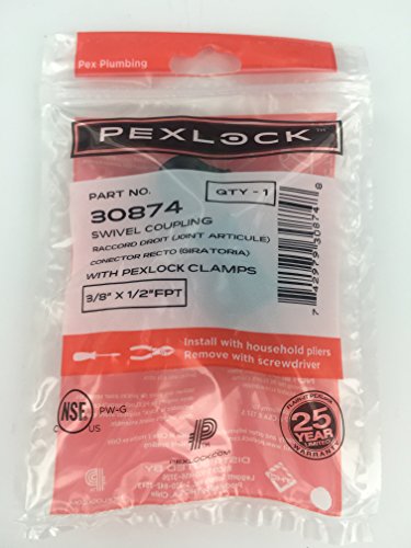 FLAIR-IT SALES 30874 3/8" Pex X 1/2" Fswv Swivel, Black