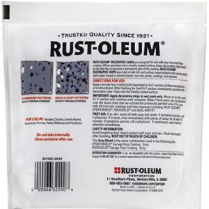 Rust-Oleum 301359 Decorative Color Chips, Gray Blend, 1lb(454g)