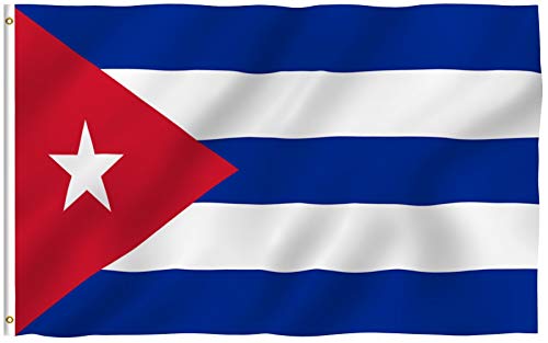 Anley Fly Breeze 3x5 Foot Cuba Flag - Vivid Color and Fade proof - Canvas Header and Double Stitched - Cuban National Flags Polyester with Brass Grommets 3 X 5 Ft