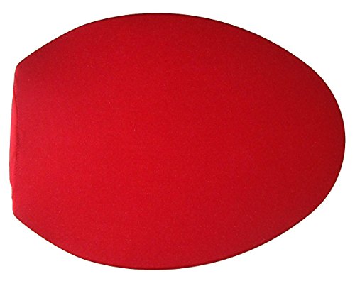 Spandex Fabric Cover for a lid Toilet SEAT fits on Round & Elongated Models - Handmade in USA (Red)