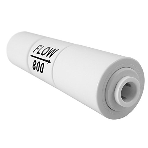 EXPRESS WATER Reverse Osmosis Flow Restrictor with Quick Connect Fitting 800 ML for 100+ GPD Membrane