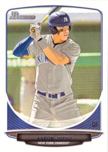 2013 bowman draft picks baseball #bdpp19 aaron judge pre-rookie card - 1st bowman card