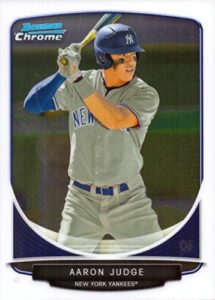 2013 bowman chrome draft picks baseball #bdpp19 aaron judge pre-rookie card - 1st bowman chrome card