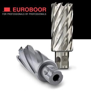 EUROBOOR Annular Cutter - 11/16" Diameter HSS Cutter & Pin with 2" Cut Depth & Weldon Shank - HCL.11/16