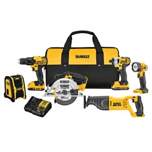 dewalt 20v max combo kit, compact 6-tool (dck620d2)