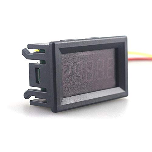 Eaglerich Mini Car LED Display Digital Voltmeter DC 4-30V 0.36" 5 Digit Voltage Panel Meter Red 3 Wires