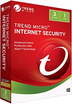 Trend Micro Internet Security | 2018 (3 PC's- 1 Year) Media less- Download