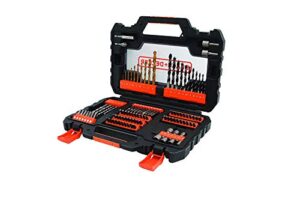 black+decker a7230-xj 104 easy grip drill piece set - black, 1-piece