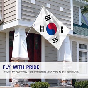 Anley Fly Breeze 3x5 Foot South Korea Flag - Vivid Color and Fade proof - Canvas Header and Double Stitched - S Korean National Flags Polyester with Brass Grommets 3 X 5 Ft