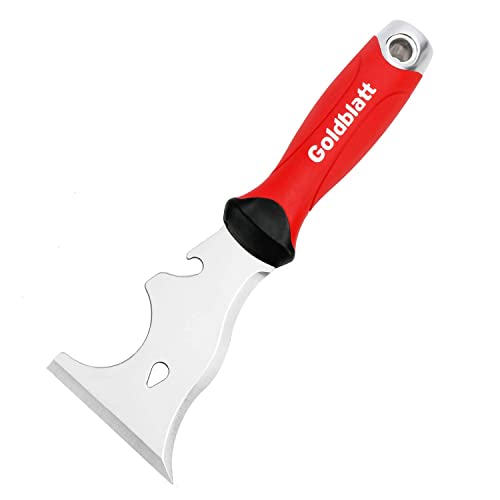 Goldblatt 9-in-1 Drywall Paint Scraper, Stainless Steel Putty Knife Scraper