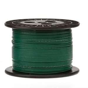 remington industries 16ul1007sldgre1000 16 awg gauge solid hook up wire, 1000 feet length, green, 0.0508" diameter, ul1007, 300 volts