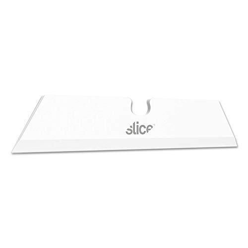 Slice 10528 Pointed Tip Ceramic Replacement Blade with 1" Cutting Depth, Equivalent to 20 Metal Blades (3 Pack), White