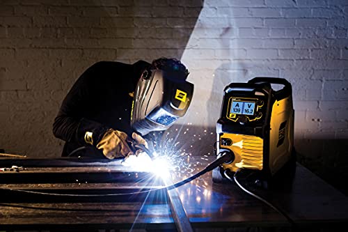 ESAB 0558102240 Rebel EMP 215IC Multi-Process MIG/TIG/Flux/Stick Welding System, sMIG Technology, 4.3" Screen, Victor Gas Regulator, TWECO Fusion 180 MIG Gun, TIG Torch and Electrode Holder