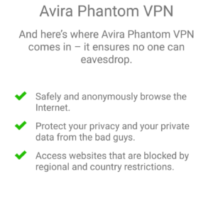 Avira Phantom VPN Pro 2017 | 1 Device | 1 Year | Download [Online Code]