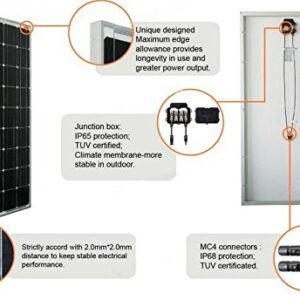 GOWE Poly Solar Panel 12V Solar PV Panels A Grade Solar Cell 17% Charge Efficiency