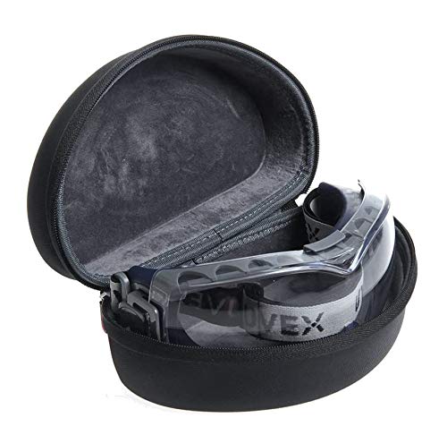 Hermitshell Hard Travel Case Fits Uvex Stealth OTG Safety Goggles Anti-Fog/Anti-Scratch Coating S3970DF (Only Case)