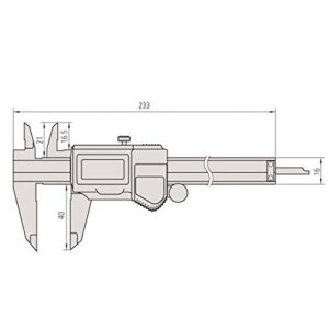 Mitutoyo 500-752-20, Coolant Proof Digimatic Caliper, 0-6", IP67, 0005" 0.01mm No SPC