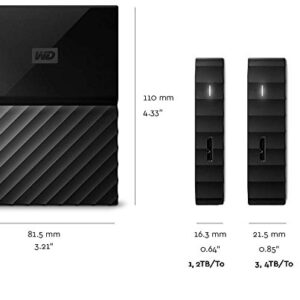 Western Digital 4TB Black My Passport Portable External Hard Drive - USB 3.0 - WDBYFT0040BBK-WESN