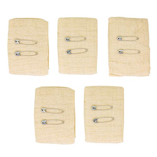 LINE2design Triangular Bandage - First Aid Bandage Wound Dressing Fracture Fixation Emergency 5Pk