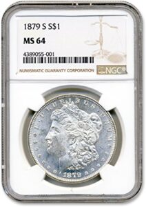 1879 s morgan dollar ngc ms-64