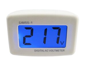 huaha ac 80-300v lcd digital volt meter voltmeter us plug electric pen voltage testers electrical instruments -volt panel meter voltage tester gauge (white)