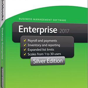 QuickBooks Enterprise 2017 Silver Edition, 10-User (1-year subscription)