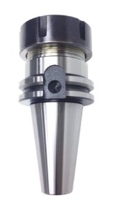 hhip 3900-4369 cat 40 type er-32 collet chuck, 5/8" -11 drawbar end, 0.078-0.787" collet range, 3.2" gage depth