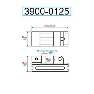 HHIP 3900-0125 38 mm Parallel Screwless Vise