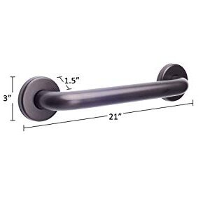 CSI Bathware Straight Grab Bar Bath, 18",1.50" Diameter Oil Rubbed Bronze