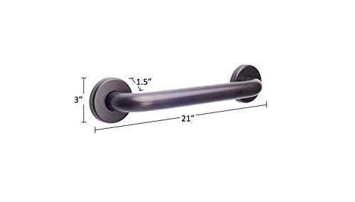 CSI Bathware Straight Grab Bar Bath, 18",1.50" Diameter Oil Rubbed Bronze