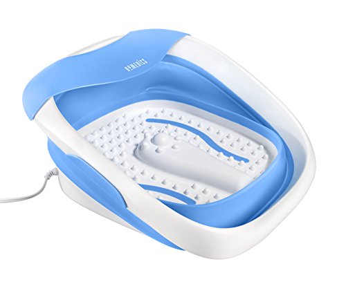 Homedics Compact Pro Spa Collapsible Footbath with Heat | Vibration Massage, ACU-Node Surface, Heat Maintenance | Improves Circulation, Soothe Tired Muscles, Collapsible Tub for Easy Storage