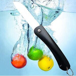 folding kitchen ceramic knife colorful eco-friendly zirconium oxide fruit ceramic knife