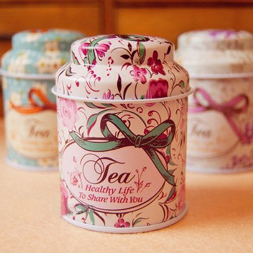 Flower Pastoral Style Mini Tea & Coffee Tin