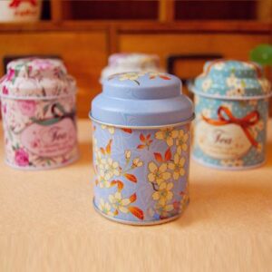 Flower Pastoral Style Mini Tea & Coffee Tin