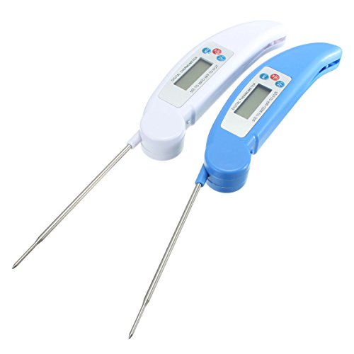 Fast Folding LCD Digital Probe Thermometer BBQ Barbecue Meat Baking Thermometer