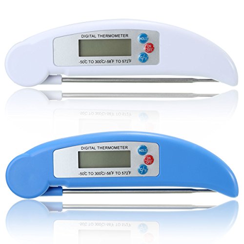 Fast Folding LCD Digital Probe Thermometer BBQ Barbecue Meat Baking Thermometer