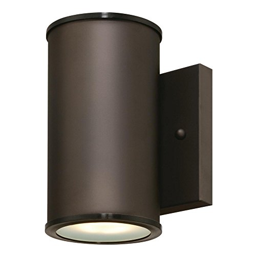 Westinghouse Lighting 6315600 Mayslick One-Light LED Outdoor Wall Fixture, Oil Rubbed Bronze Finish with Frosted Glass Lens,Brown