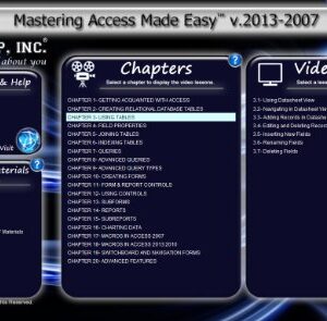 TEACHUCOMP Video Training Tutorial for Microsoft Access 2016 DVD-ROM Course and PDF Manual