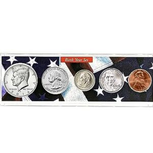 2014-5 Coin Birth Year Set in American Flag Holder Collection Seller Uncirculated