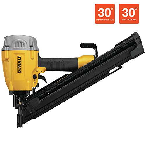 DEWALT Framing Nailer, 30-Degree, Paper Collated, Pneumatic (DWF83PT)