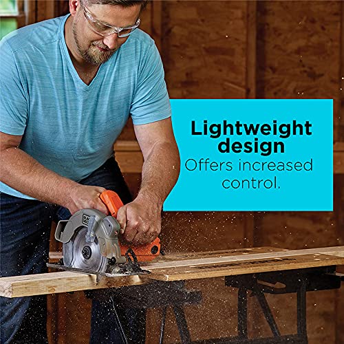 BLACK+DECKER 7-1/4-Inch Circular Saw with Laser, 13-Amp (BDECS300C)