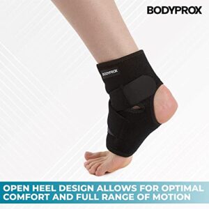 Bodyprox Ankle Support Brace, Breathable Neoprene Sleeve, Adjustable Wrap!