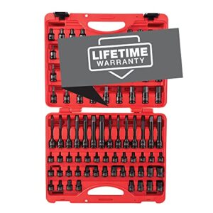 sunex 3569 3/8" dr. master hex bit impact socket set (84 piece)