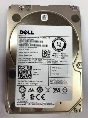 NEW Dell 1.2TB 10K 12GB/s SAS 2.5" Hard Drive Dell R630 R730 R730XD (Dell WXPCX)