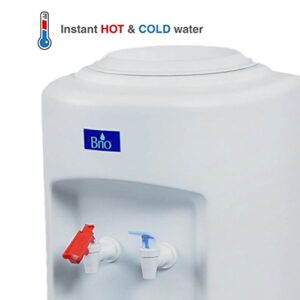 Brio CL500 Commercial Grade Hot and Cold Top Load Water Dispenser Cooler - Essential Series