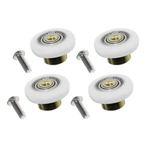 4pcs x shower door rollers,roller diameter 19mm, for the bathroom pan glass sliding door pulleys/runners/wheels,strong load-bearing capacity, ultra-quiet,cy103-4pcs